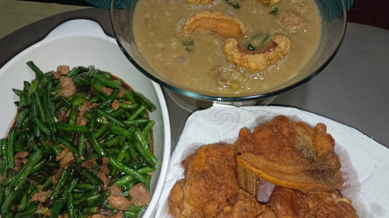 Ginising Monggo,Ginising Sitaw &Fried Porkchop - YouTube