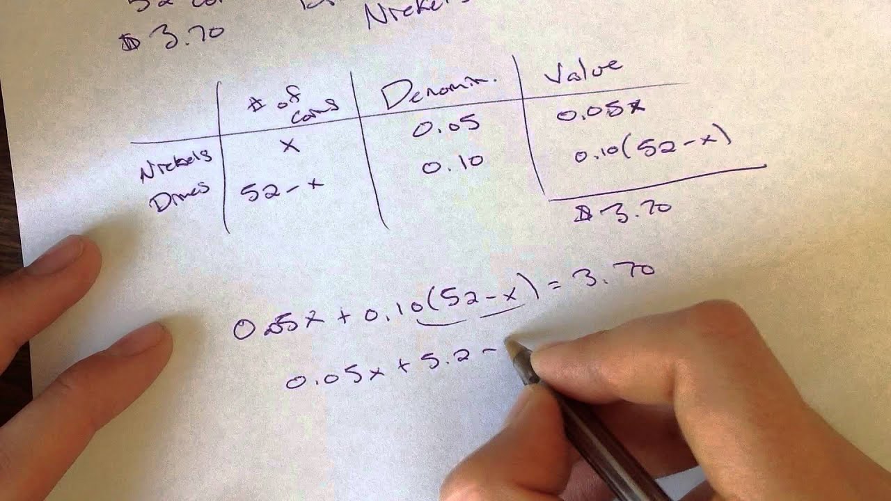 Solve Problems about Different Denominations of Money - YouTube