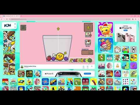 WATERMELON DROP Play Online for Free! Poki Google Chrome 2023 12 16 15 34 13 - YouTube