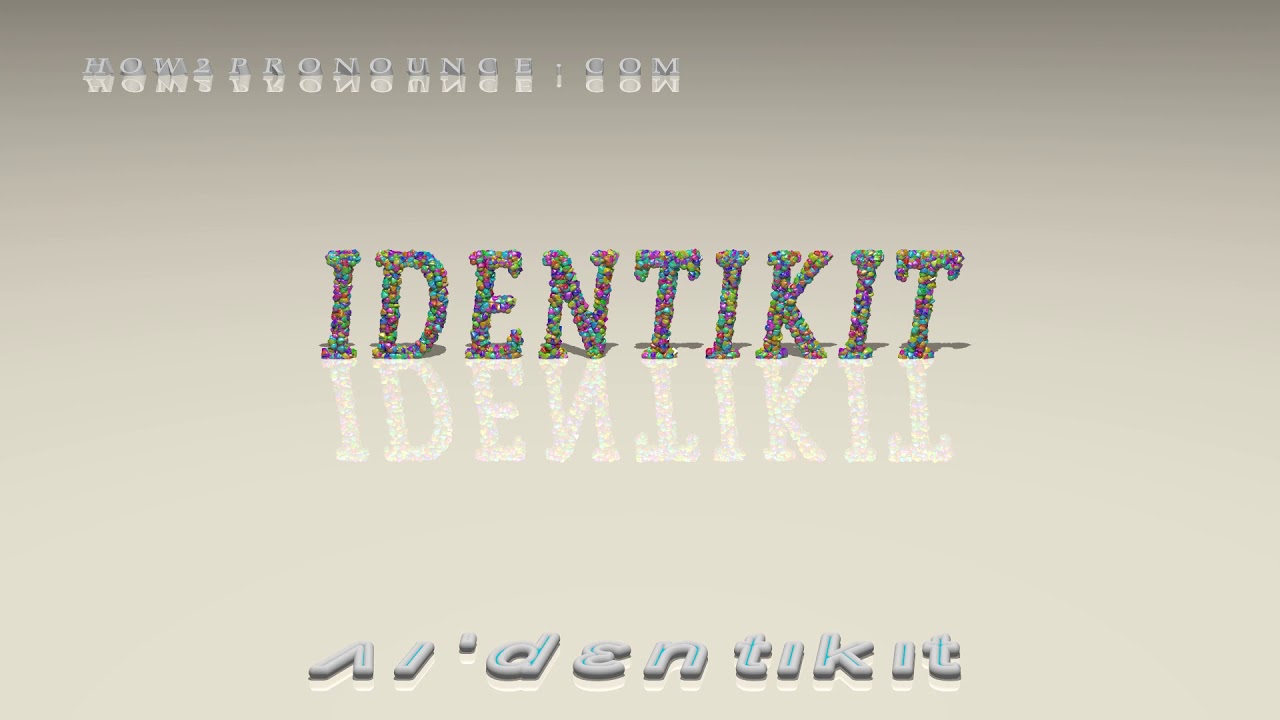 identikit - pronunciation + Examples in sentences and phrases - YouTube