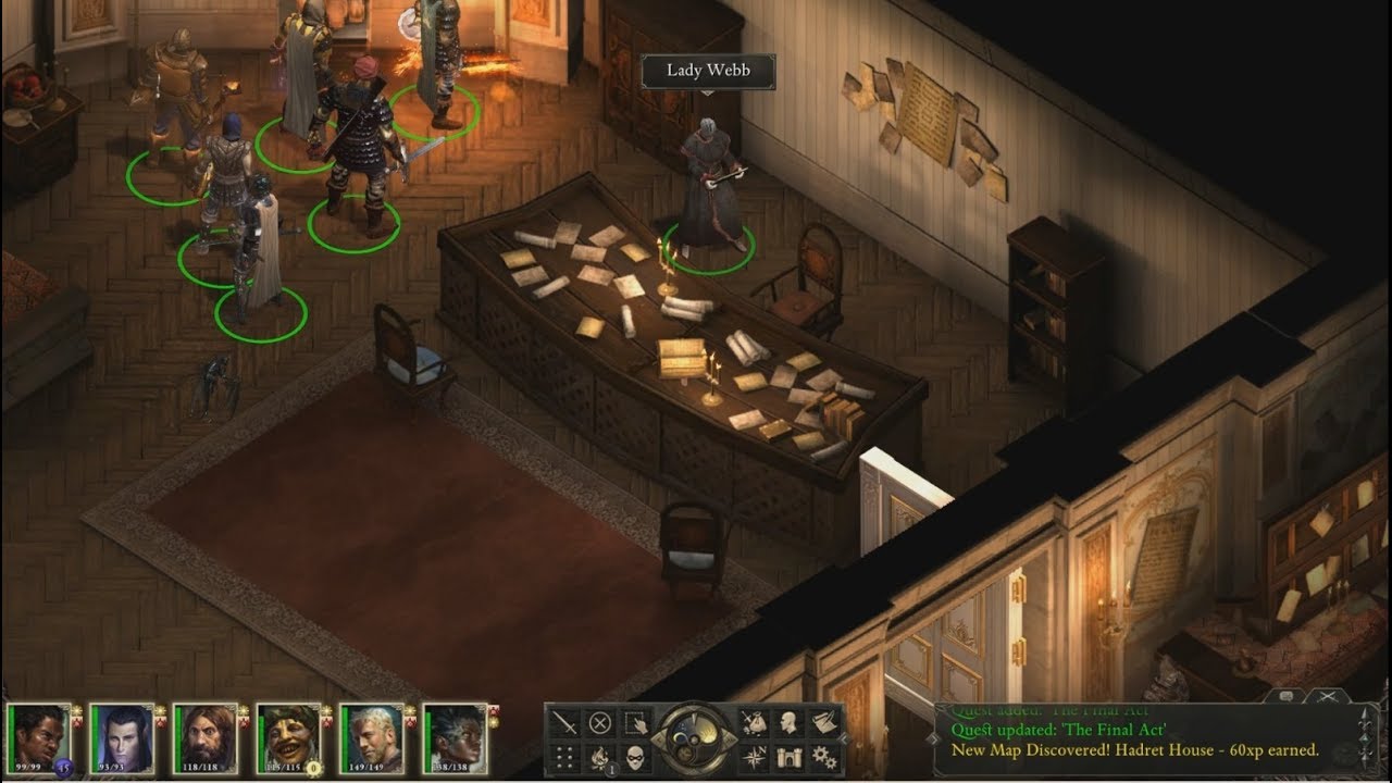 Pillars of Eternity (No Commentary) #43 Visiting Lady Webb of Dunryd ...
