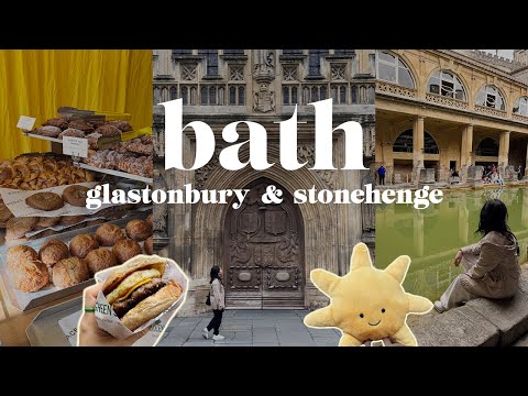 a new fave city! first time in bath + day trips to stonehenge and glastonbury | uk travel vlog pt 1