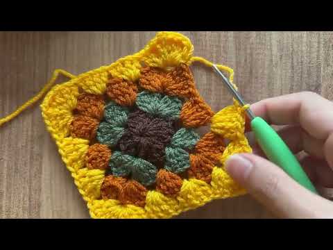 En Kolay motif yapımı #motif #örgü - YouTube