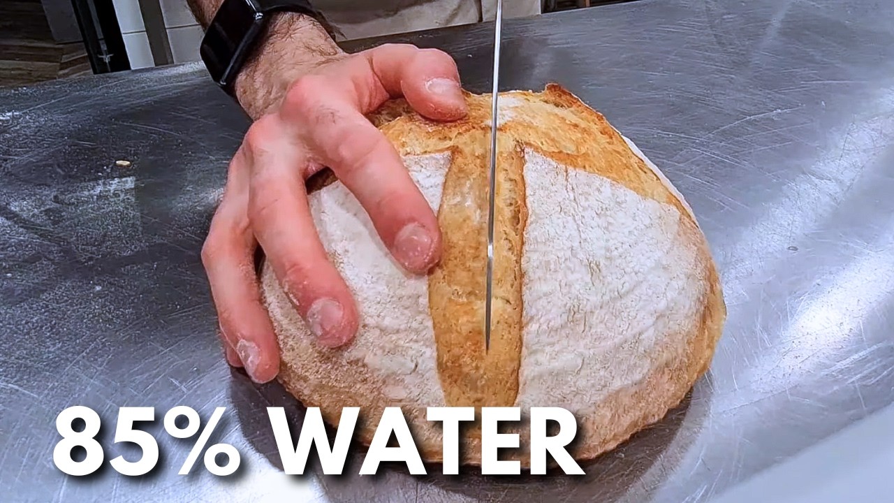 HIGH HYDRATION BREAD 85% Water - YouTube