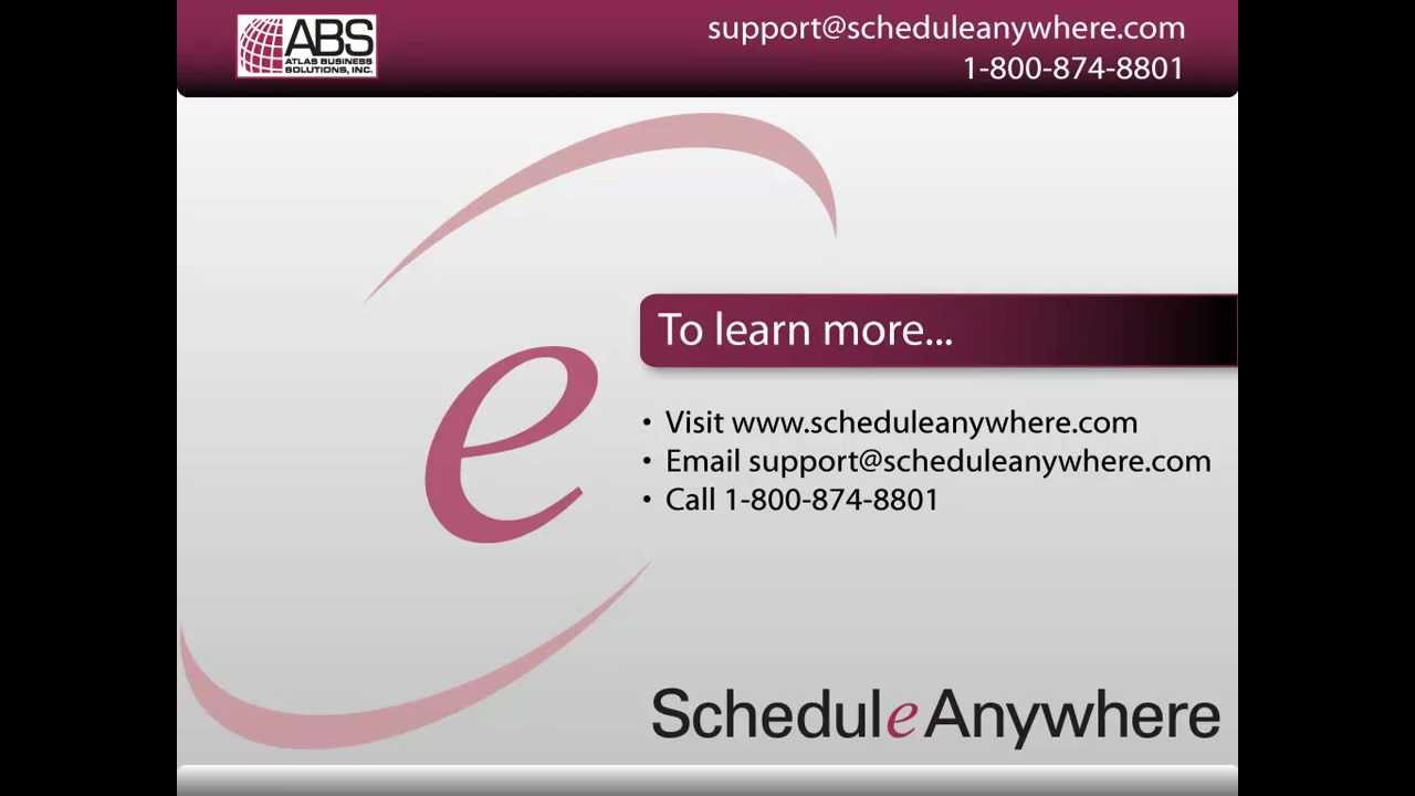 ScheduleAnywhere - Getting Started Part 1 - YouTube ScheduleAnywhere - Getting Started Part 1 - YouTube