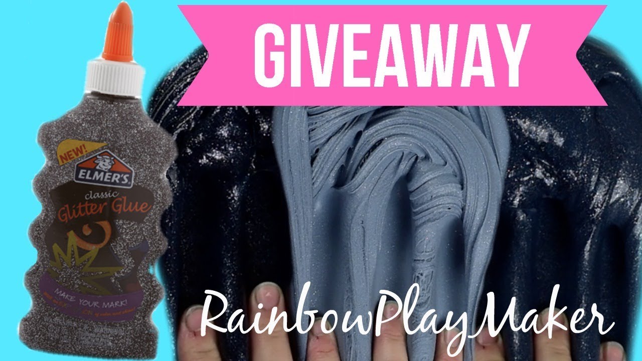 HOW TO MAKE SLIME! TESTING ELMER'S BLACK GLITTER GLUE! BASIC, BUTTER ...