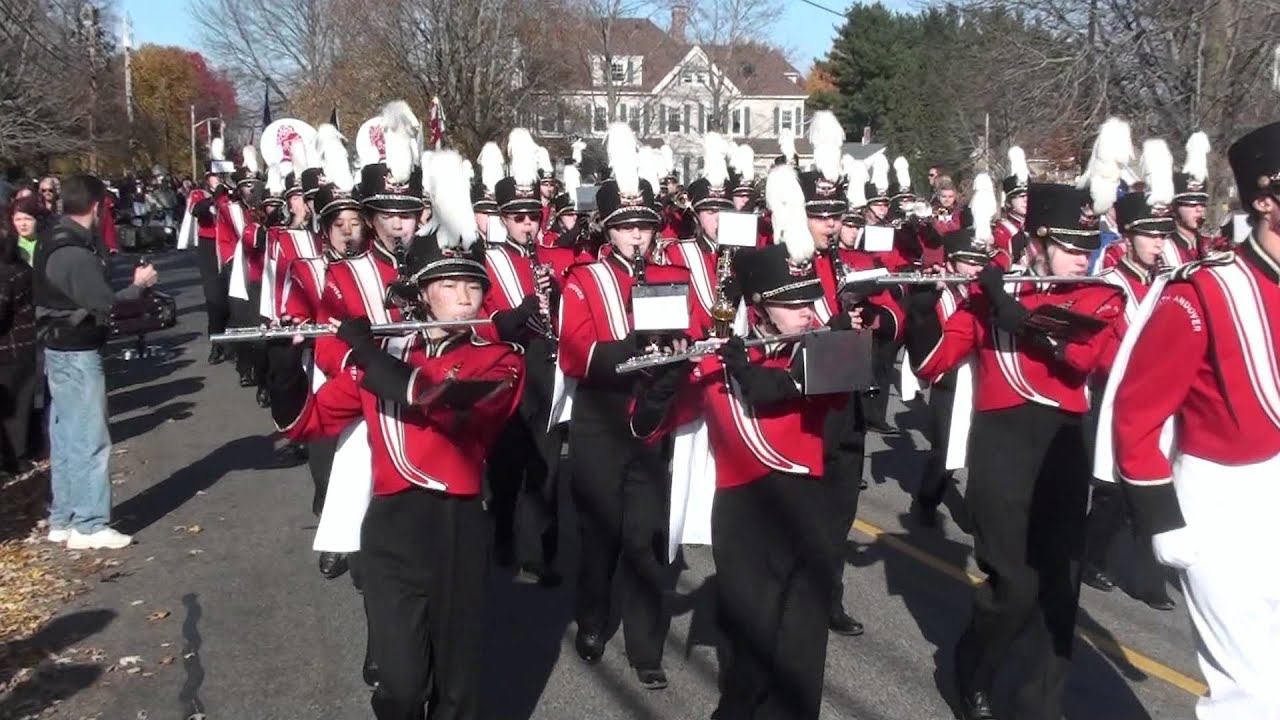 Veterans Day Parade - North Andover High School Marching Band - YouTube