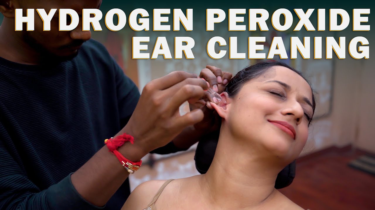 Hydrogen Peroxide Ear Cleaning and Massage ASMR Indian Massage - YouTube
