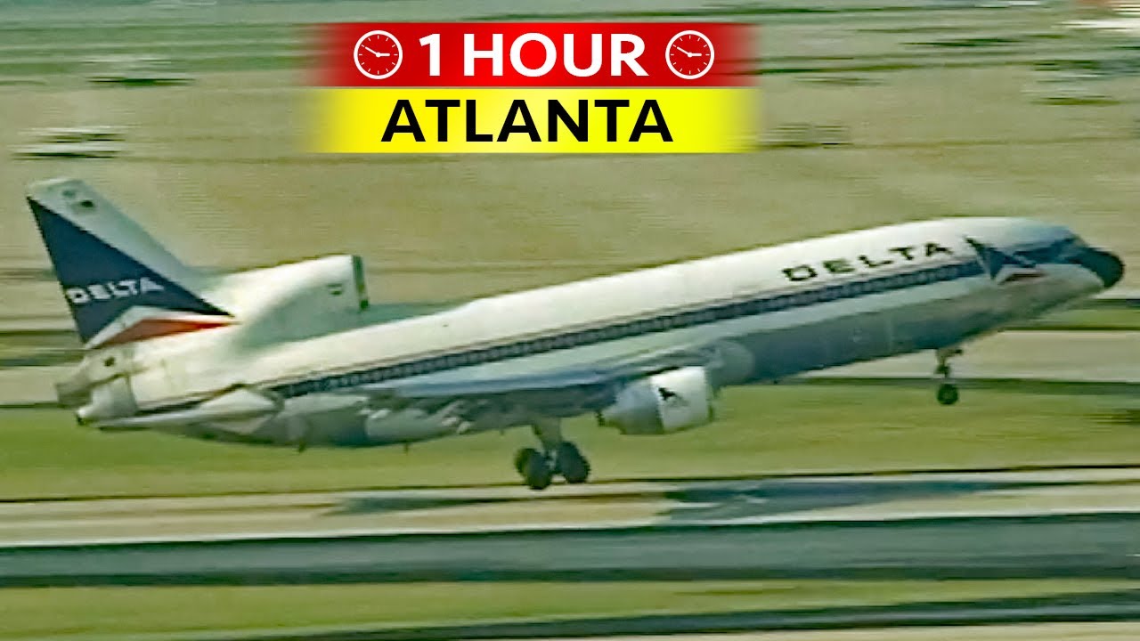 1 Hour of Plane Spotting at ATLANTA (2000) - YouTube