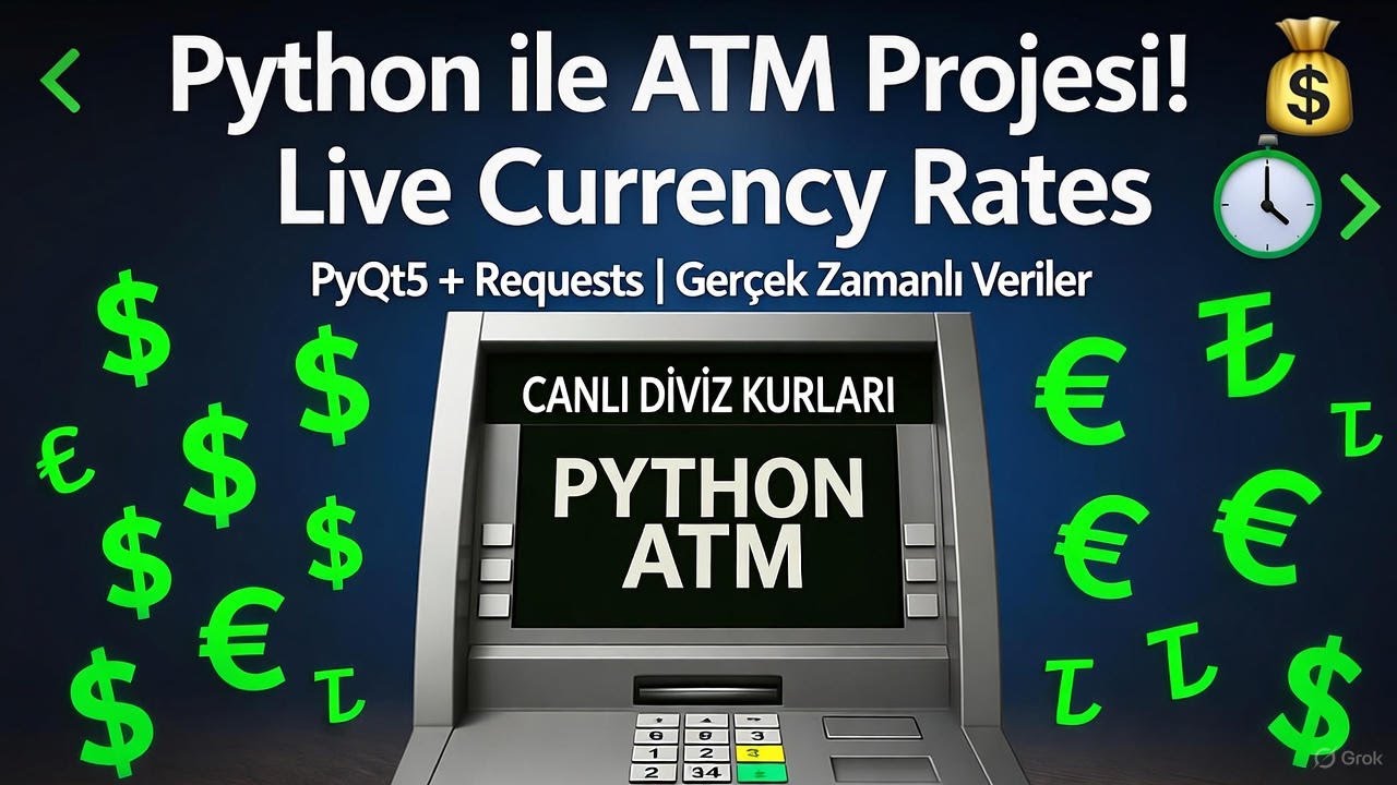 Python ATM Project with Live Currency Rates! 💰 PyQt5 Tutorial (Real ...