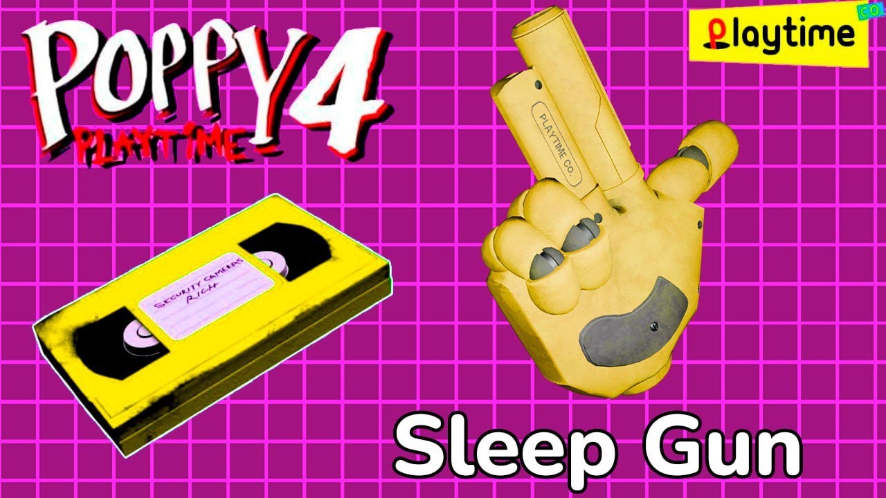 Poppy Playtime Chapter 4 Sleep Gun VHS Tape Tutorial - YouTube