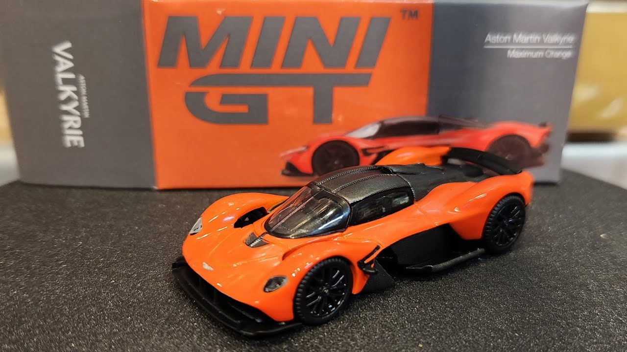 MINI GT 1/64 Aston Martin Valkyrie Maximum Orange MGT00678 - YouTube