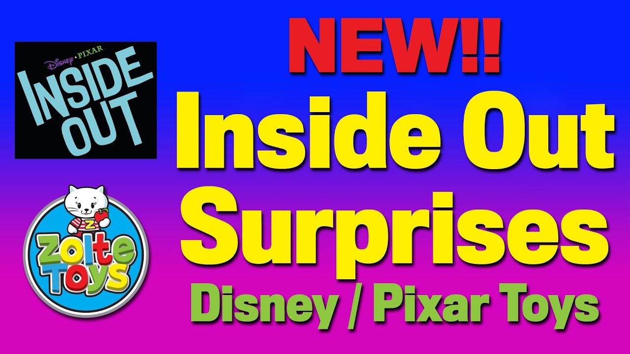 Inside Out Surprise with Joy Sadness Fear Anger and Disgust. Disney ...