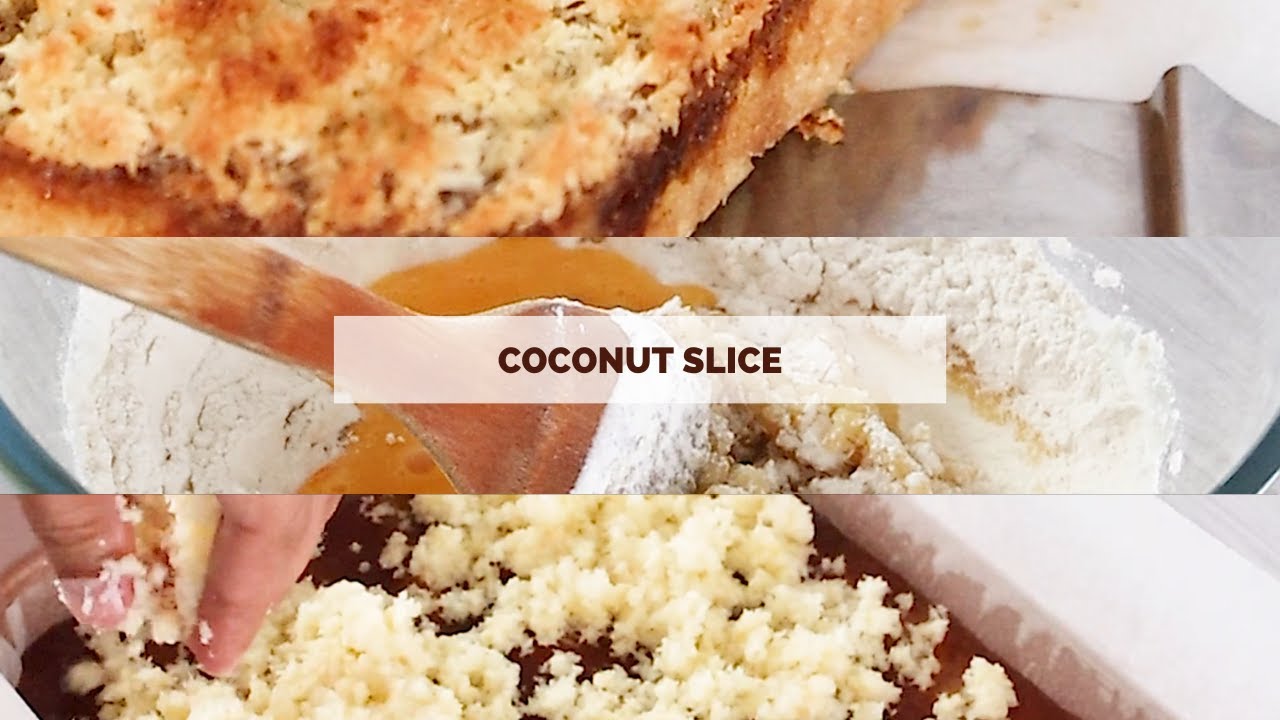 If you have coconut, make this scrumptious coconut slice! | Australia's ...
