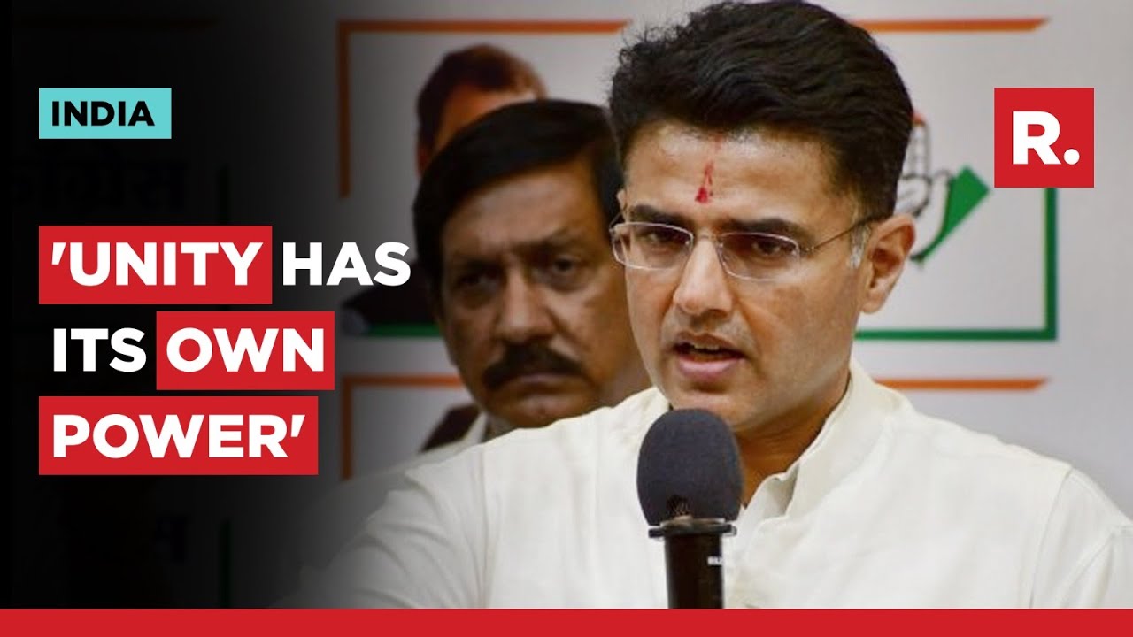 Sachin Pilot's Indirect Dig At Rajasthan CM Ashok Gehlot - YouTube