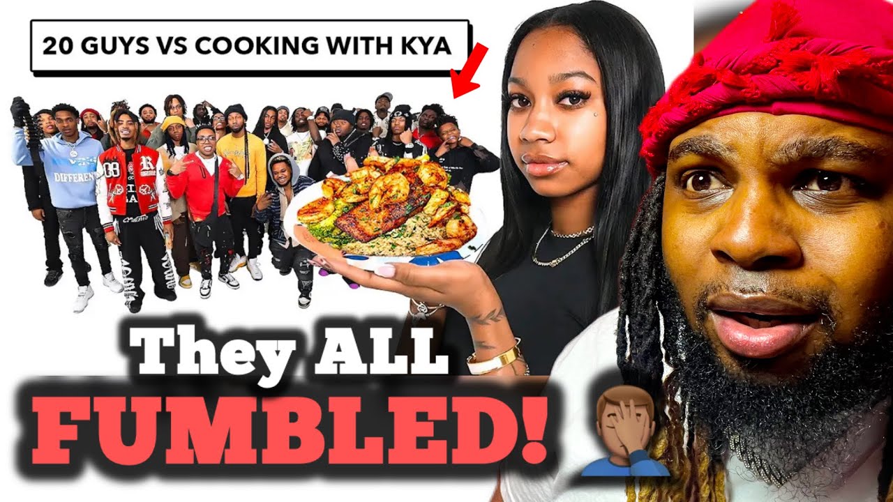 THEY ALL FUMBLED KYA!! | 20 GUYS VS 1 CHEF: COOKING WITH KYA | REACTION ...