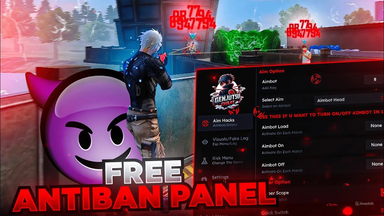 FREE PANEL 7 DAYS | AIMBOT FREE FIRE | GENJUTSU CHEAT | 🎯 100% ANTIBAN ...