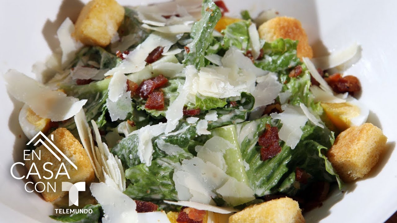 Aprende a hacer un aderezo para ensalada César casero | Telemundo - YouTube