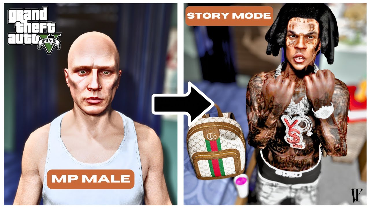How to turn MP male into Gangster with Mods | GTA 5 Story Mode - YouTube