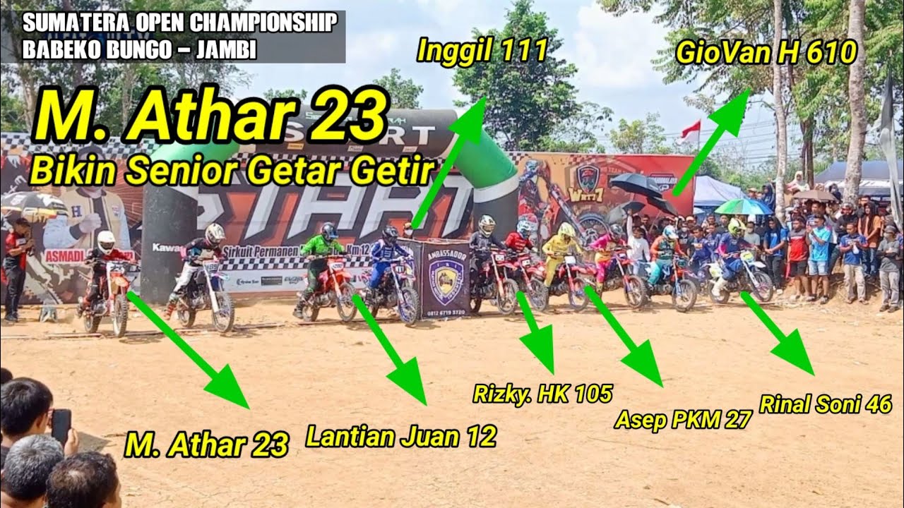 M. Athar 23 Buat Para Senior Getar-Getir | Motocross Grasstrtack ...