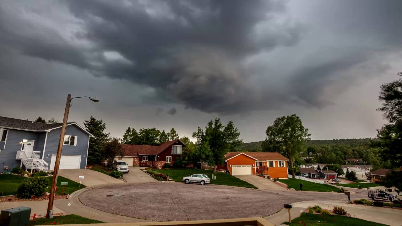 TImelapse of supercell developing over Rapid City, SD 8/15/2016 - YouTube