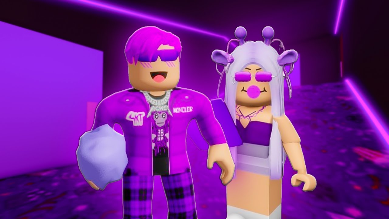 SÓ PODE TUDO ROXO NO BROOKHAVEN POR UM DIA! 🟣 - Roblox - YouTube