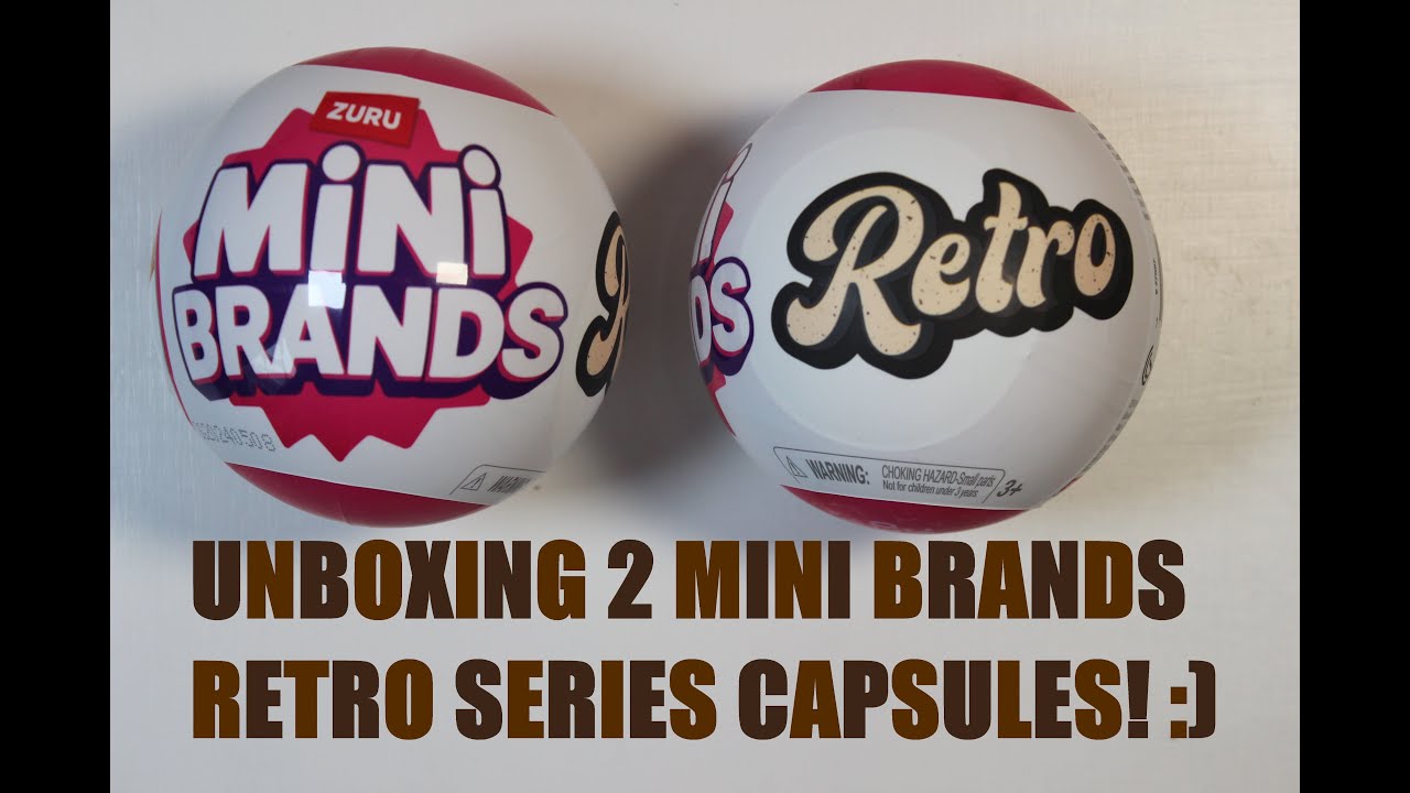 Unboxing the nostalgic Mini brands Retro capsules! Review / Mystery ...