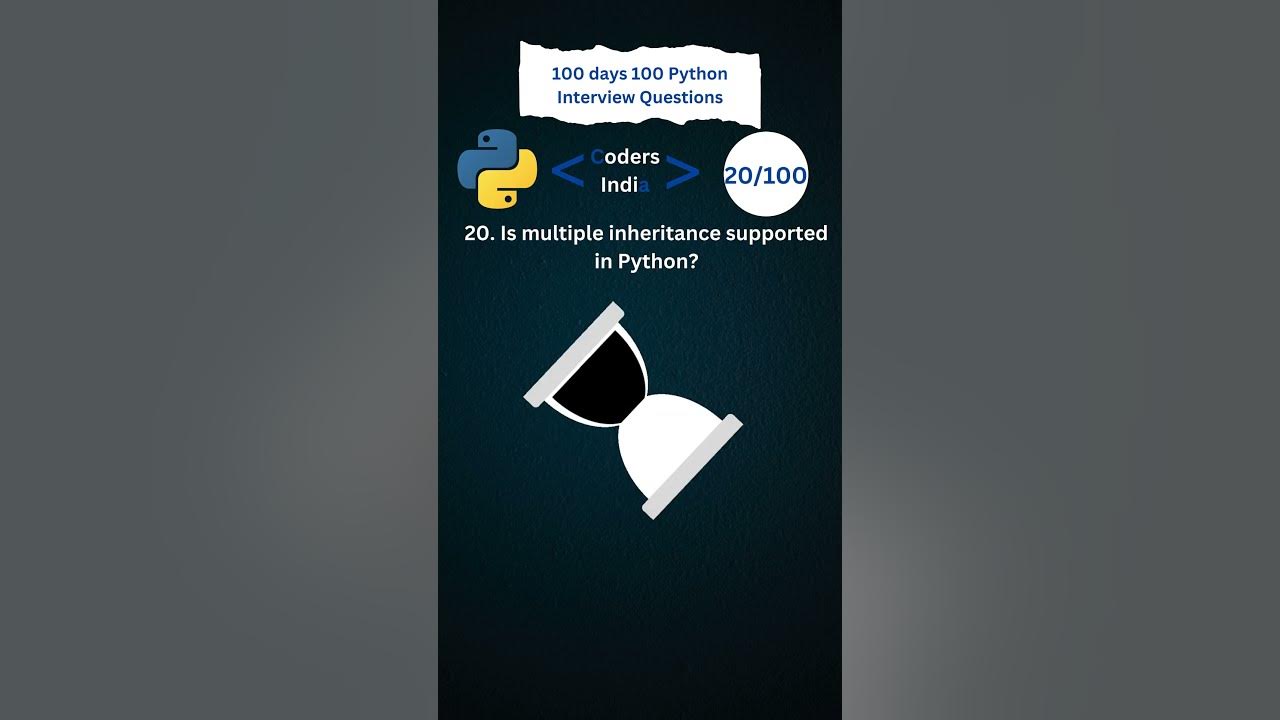 Day 20 Pythoncourseinhindi Pythoninterview Pythoninterviewquestions Codersindia Python2024 