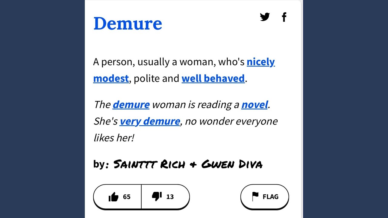 Demure (My Baby) (feat. Gwen Diva) - YouTube