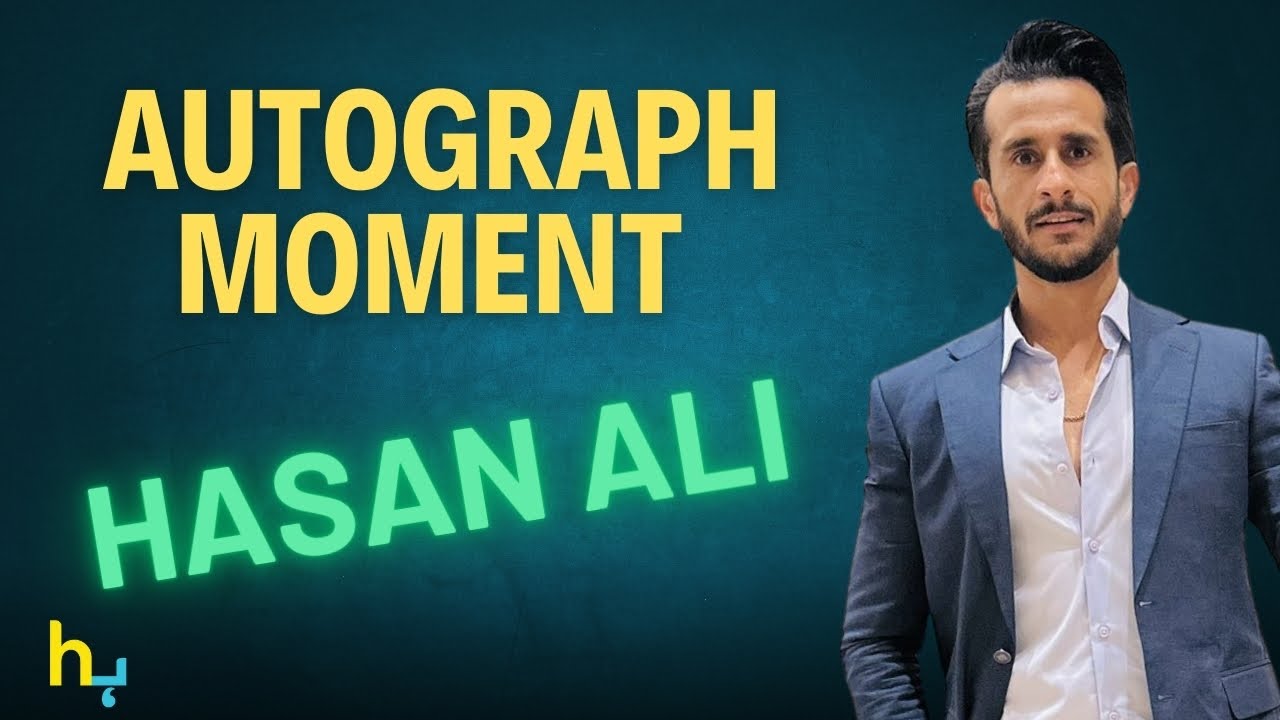 Hasan Ali Autographed The Bald Fan's Forehead | Hungama Express - YouTube