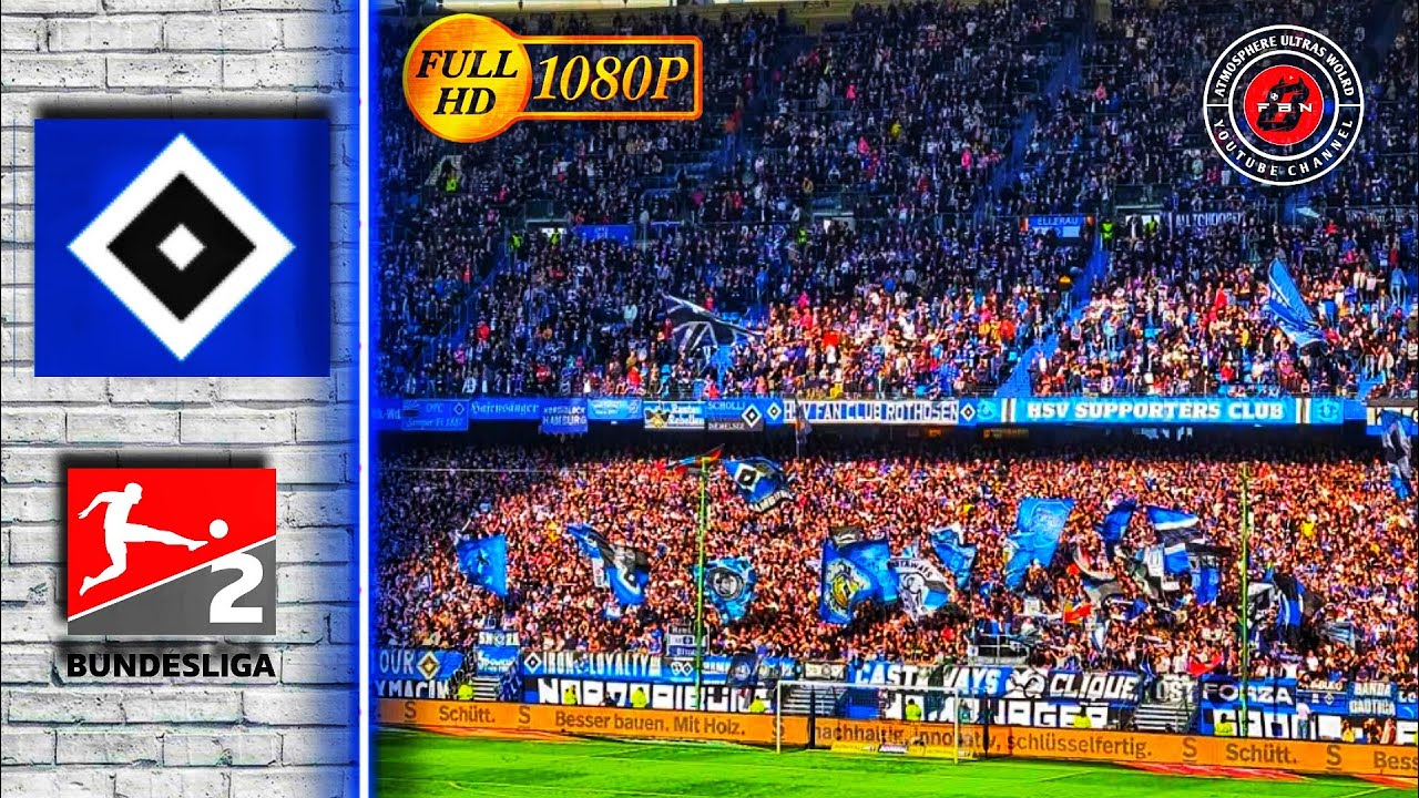 HSV - Fans Atmosphere in Volkspark Stadium • 2Bundesliga • Hamburger SV ...