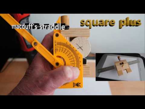 Woodworking tools Straddle square plus/multiple tool - YouTube
