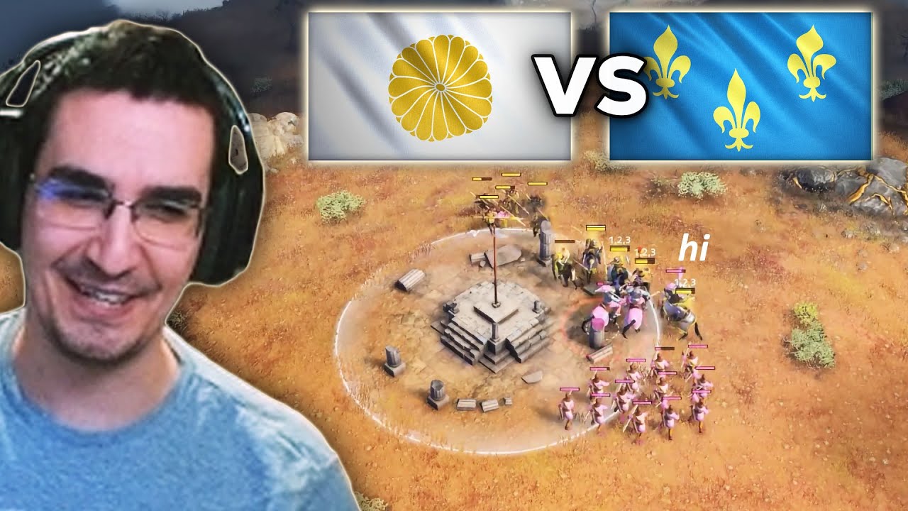 When Samurai Meet French Knights in AOE4... - YouTube