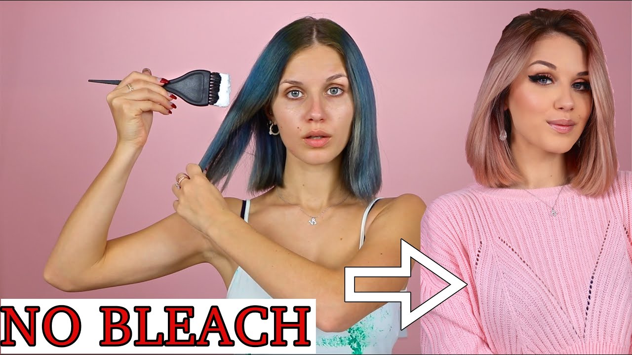 Going From Blue Hair To Blush Pink WITHOUT Bleach YouTube going-from-blue-hair-to-blush-pink-without-bleach-youtube