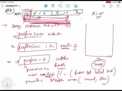 Longest SubArray with sum k in javascript | #array #dsa #javascript - YouTube