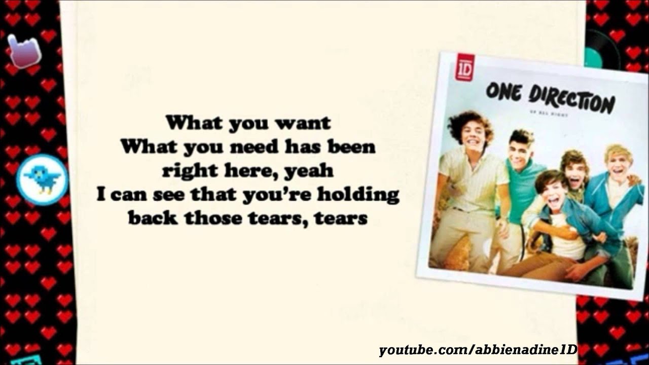 One Direction - Save You Tonight (Lyrics On Screen) - YouTube