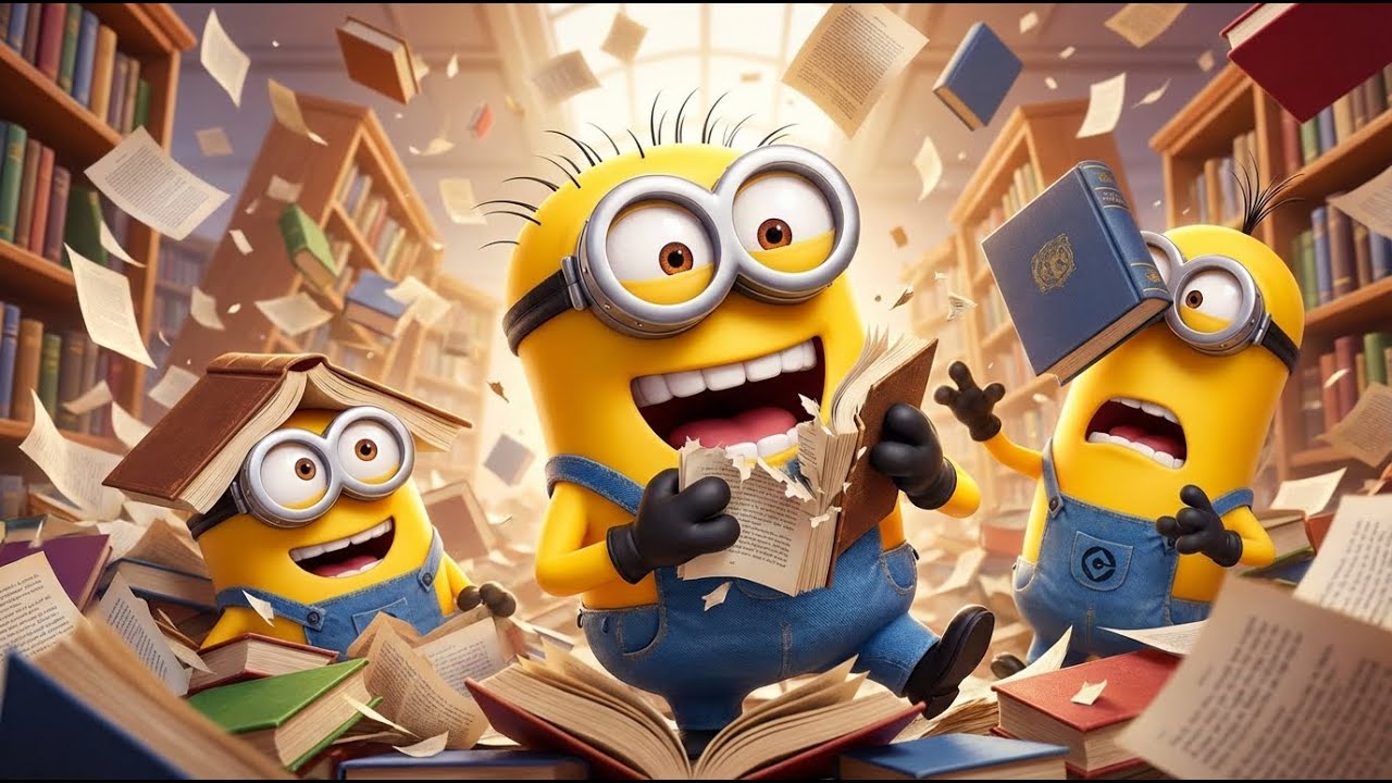 WATCH OUT! Is This The Messiest Minion Library Ever? | Minion 3D ...