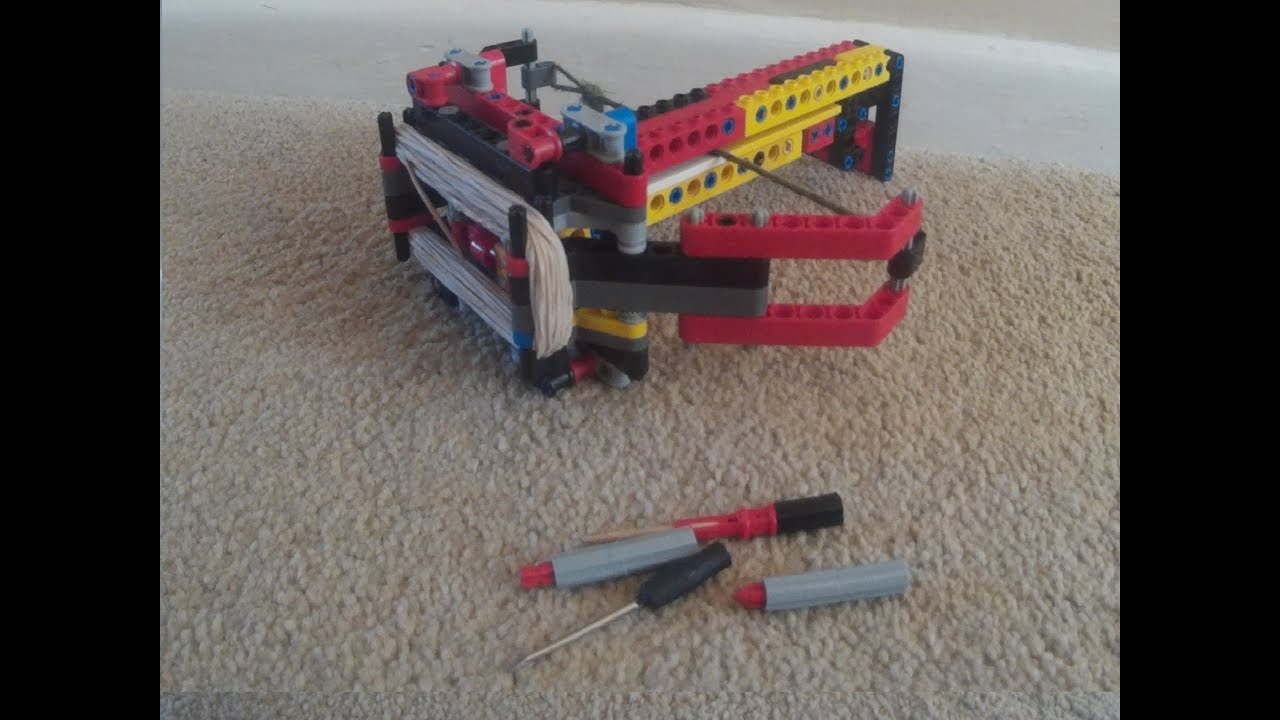 Small Lego High Power Crossbow With Instructions - YouTube