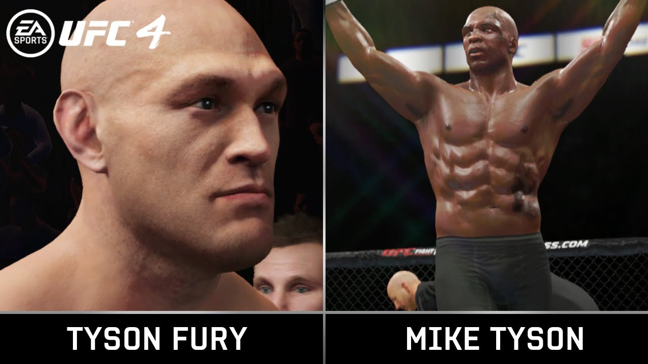 UFC 4 Tyson Fury vs Mike Tyson | Stand & Bang - YouTube