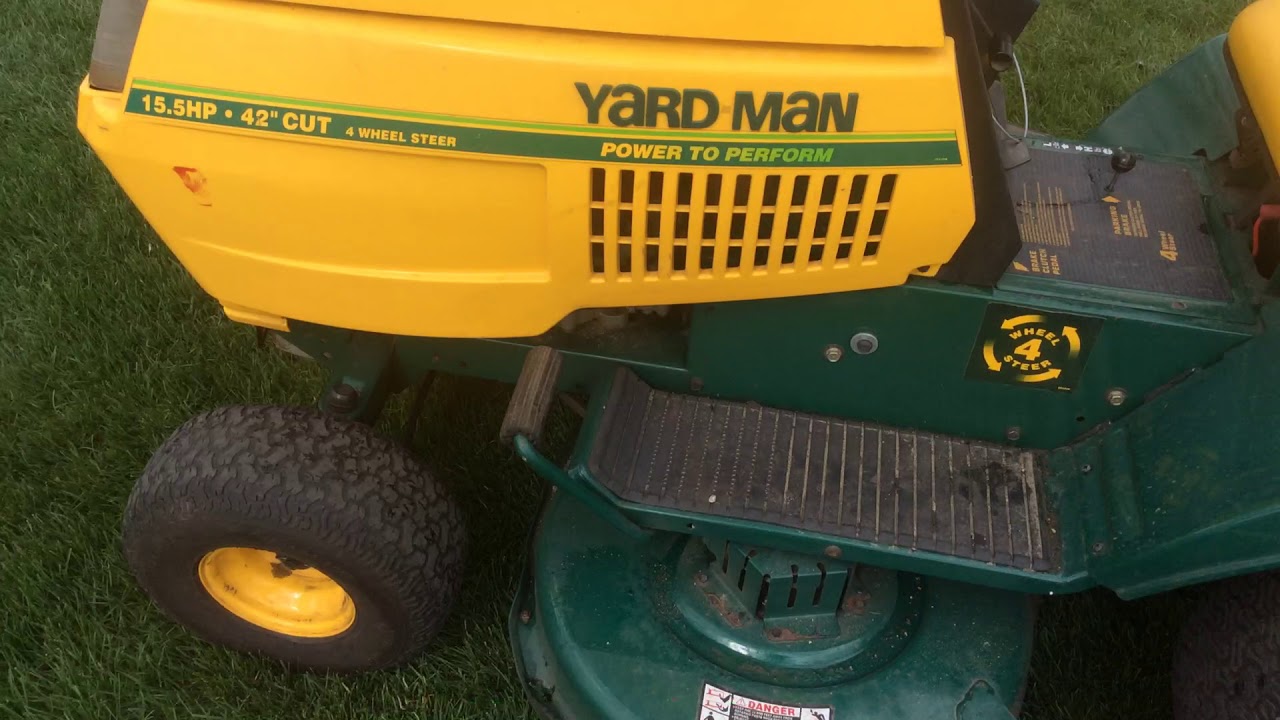 Yard Man Riding Lawnmower | For Sale | Online Auction | Repocast.com ...