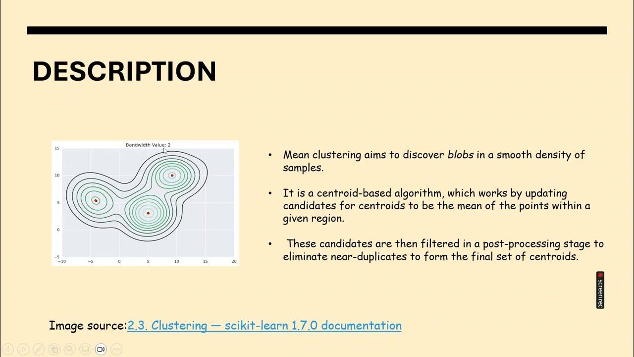 ML|Unsupervised Learning|Clustering Algorithm|How MeanShift Clustering works!! explained in 5 ...