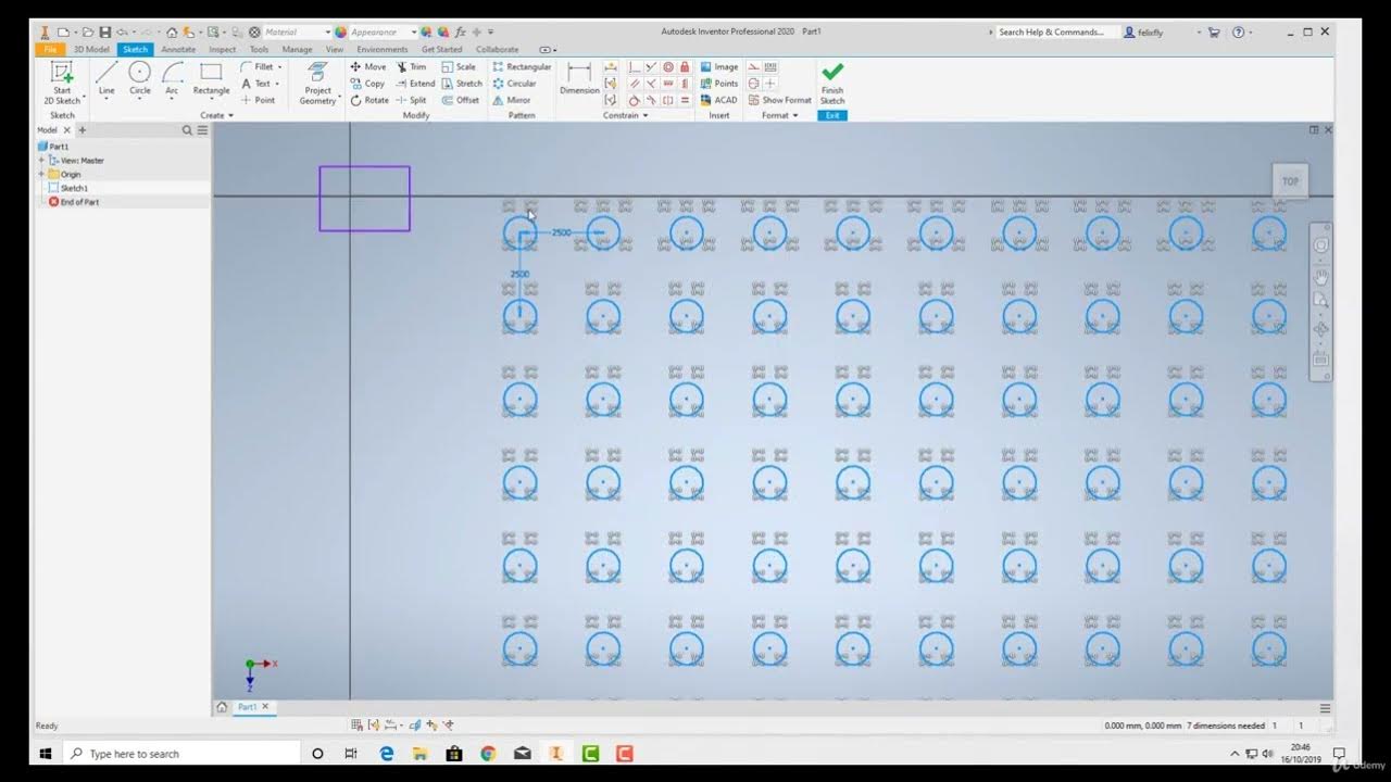 15 Sketching 06 | AutoDesk Inventor Complete Learning Tutorials - YouTube