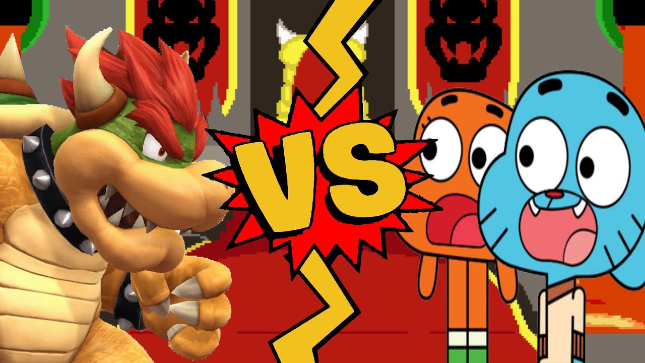 M.U.G.E.N Battles | Bowser vs Gumball/Darwin | Super Mario Bros. vs The ...