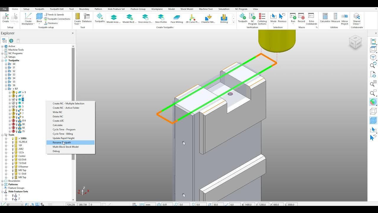 Toolpath Auto Rename - Autodesk/ Delcam Powermill - YouTube
