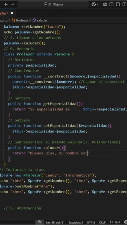 Sobreescribir un método PHP #phptutorial #php #desarrolloweb - YouTube