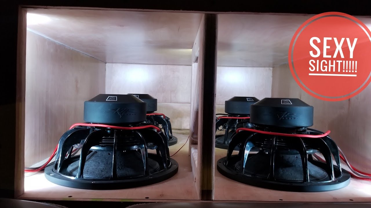 4 SKAR AUDIO EVL 15S | WOLFRAM AUDIO 7500 | 6TH ORDER - YouTube