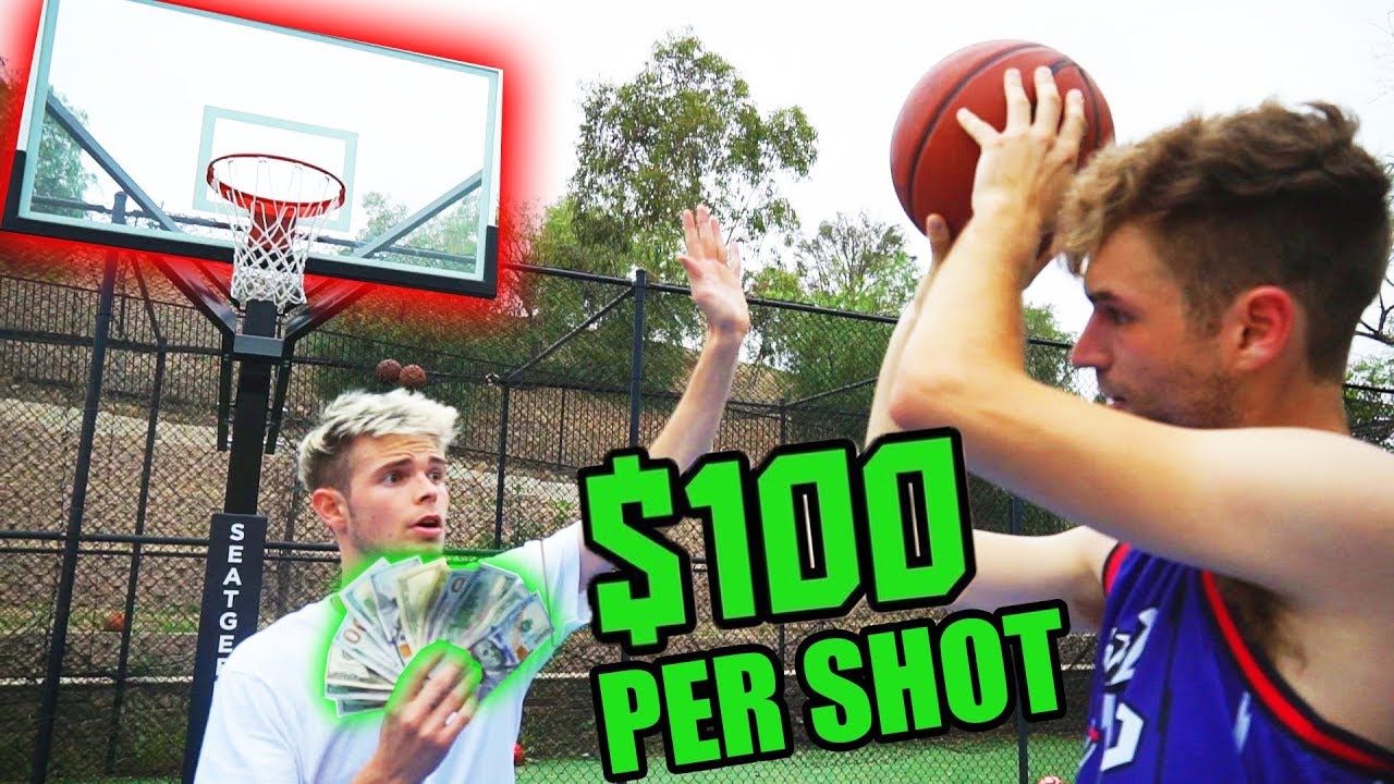 1 MADE SHOT = $100 In 1V1 Basketball challenge - YouTube