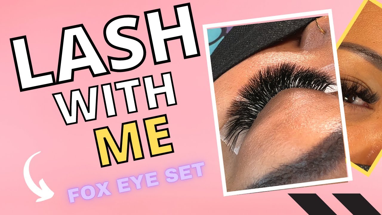VOLUME FOX EYE EYELASH EXTENSIONS TUTORIAL | BEGINNER LASH TECH TIPS ...