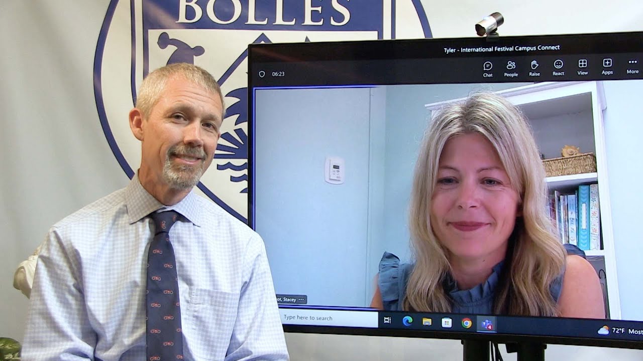 Tyler Hodges with Head of Lower School Ponte Vedra Beach Campus Stacey ...