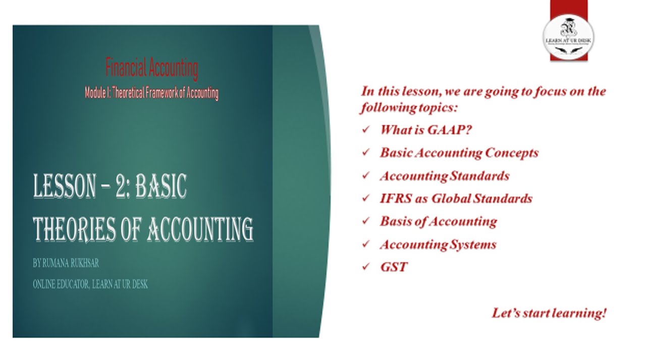 Basic Theories of Accounting - YouTube